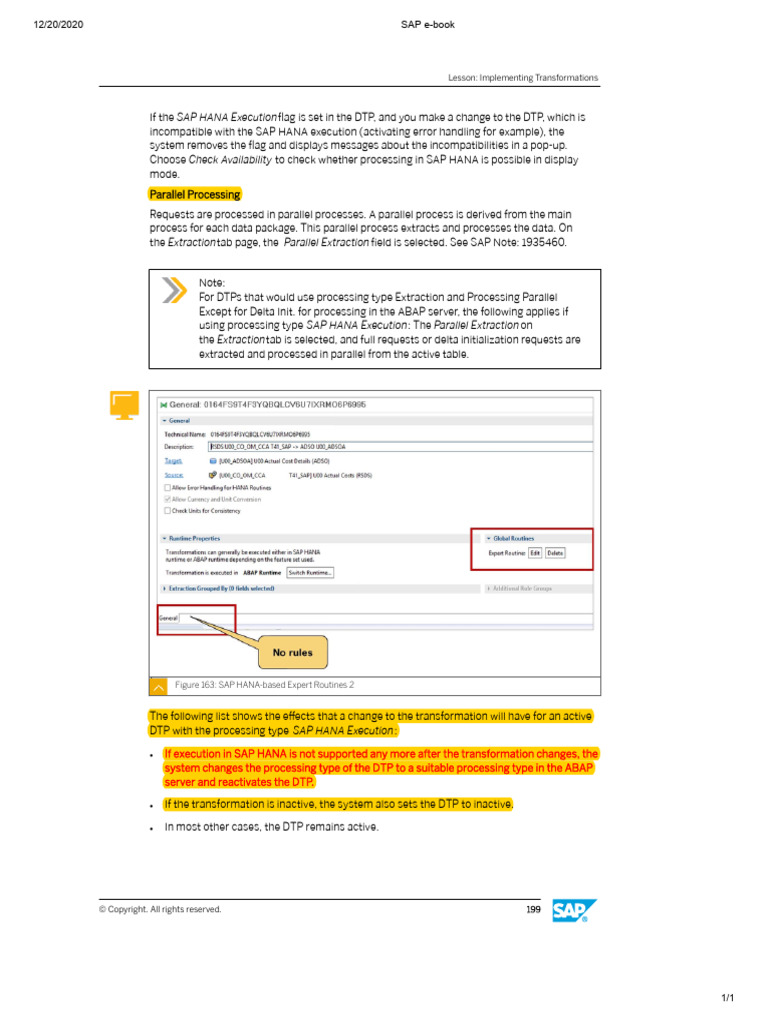 SAP HANA Execution: Lesson: Implementing Transformations | PDF