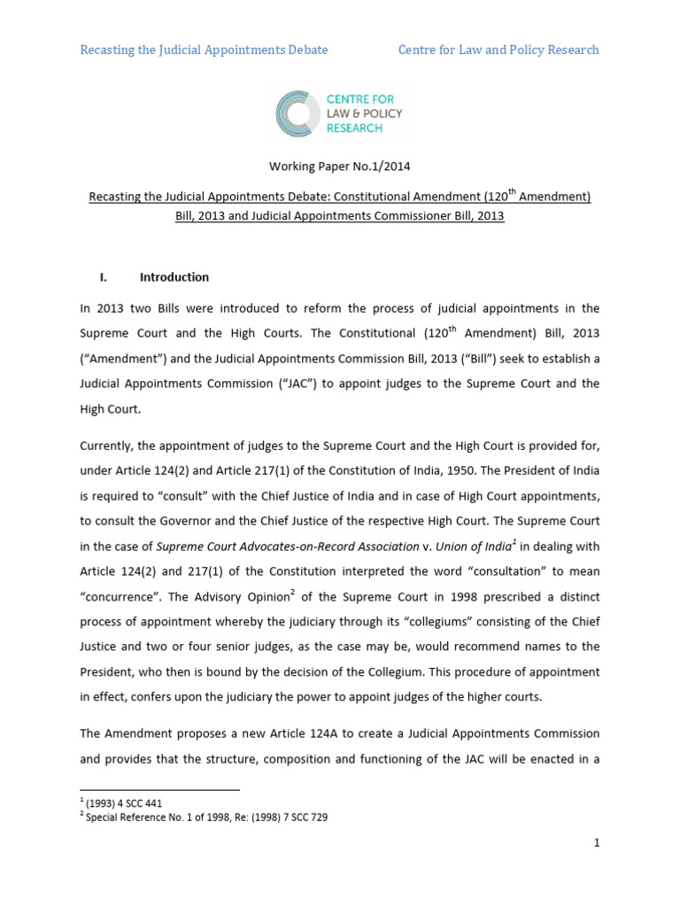 Judicial Appointments Debate | PDF