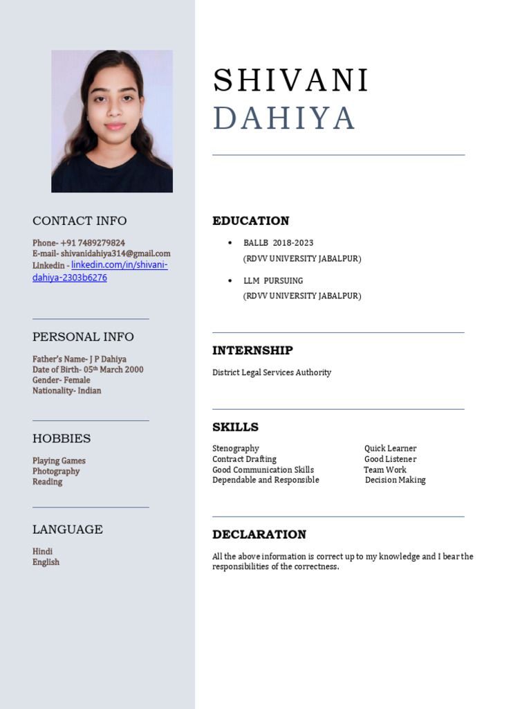 Shivani's Resume | PDF
