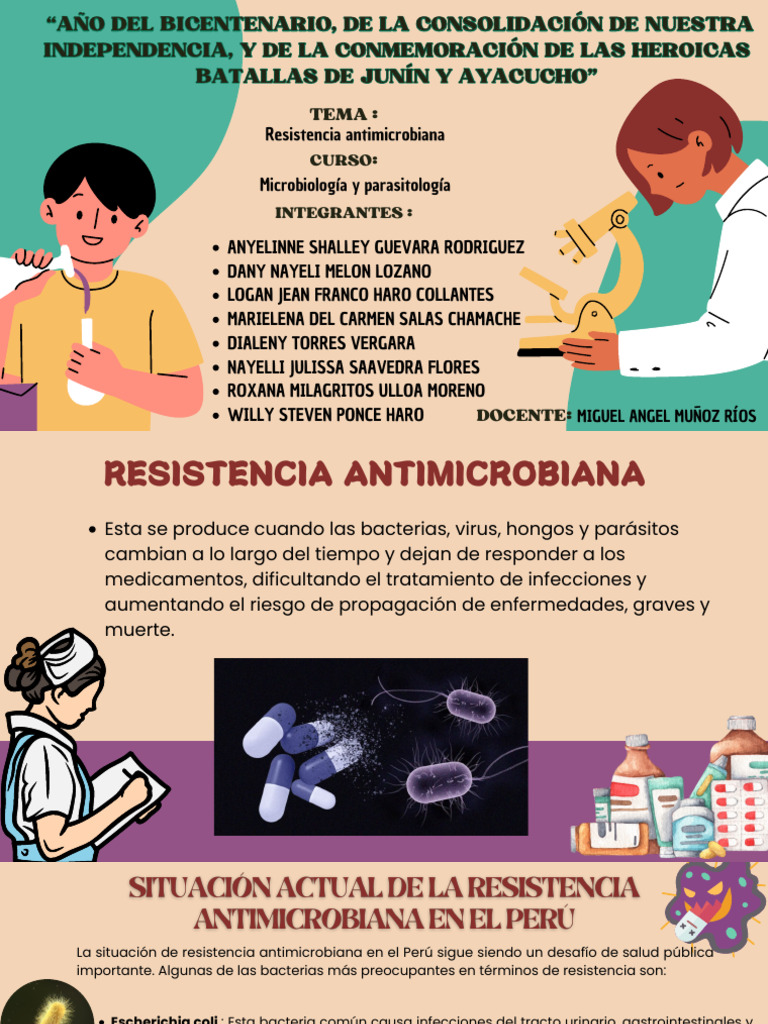 Resistencia Antimicrobiana | PDF | Resistencia antimicrobiana | Antimicrobiano