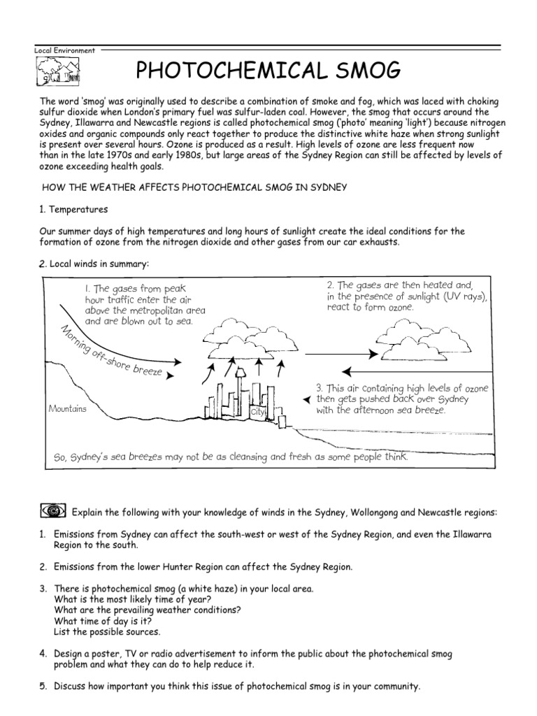 Understanding Photochemical Smog in Sydney | PDF | Smog | Ozone