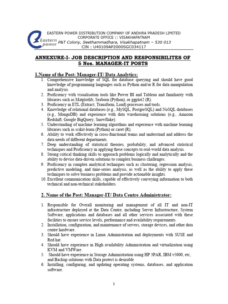 Annexure I | PDF