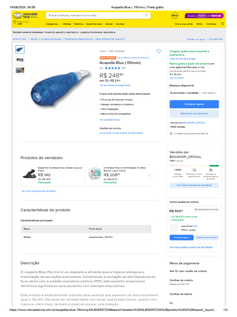 Acapella Blue (15l - Min) - Frete Grátis | PDF