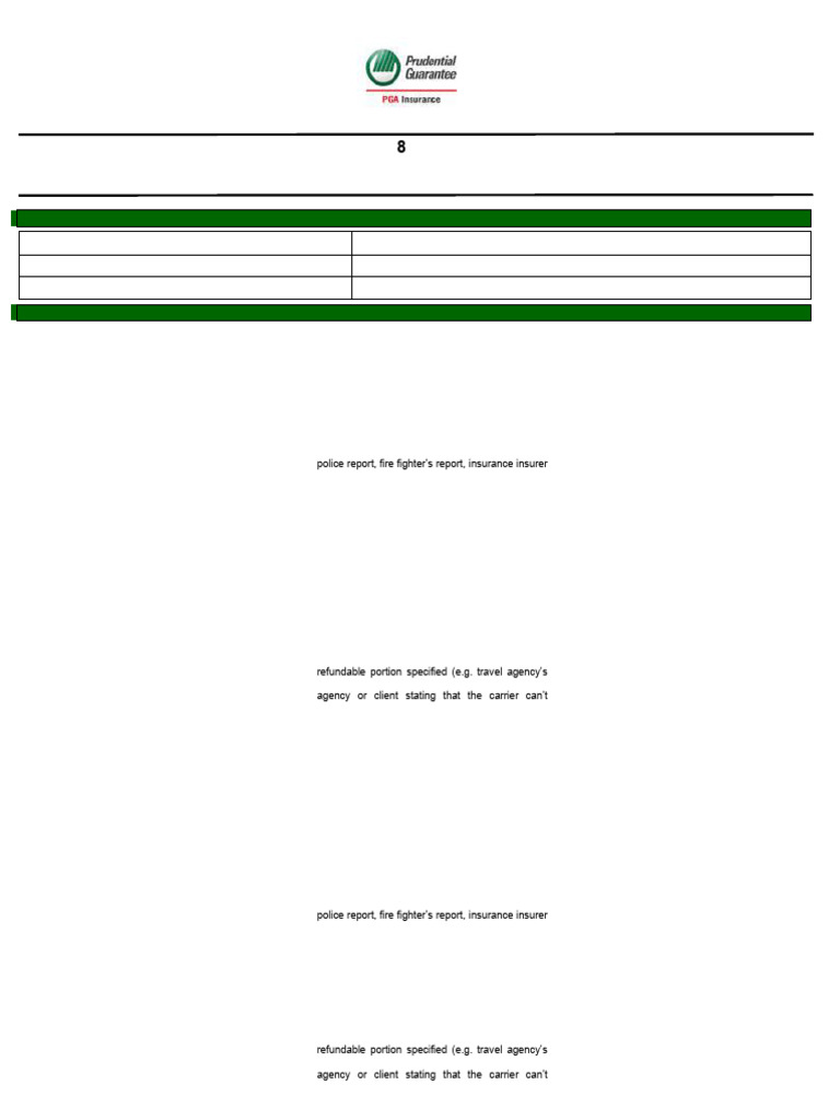 Claims Checklist | PDF