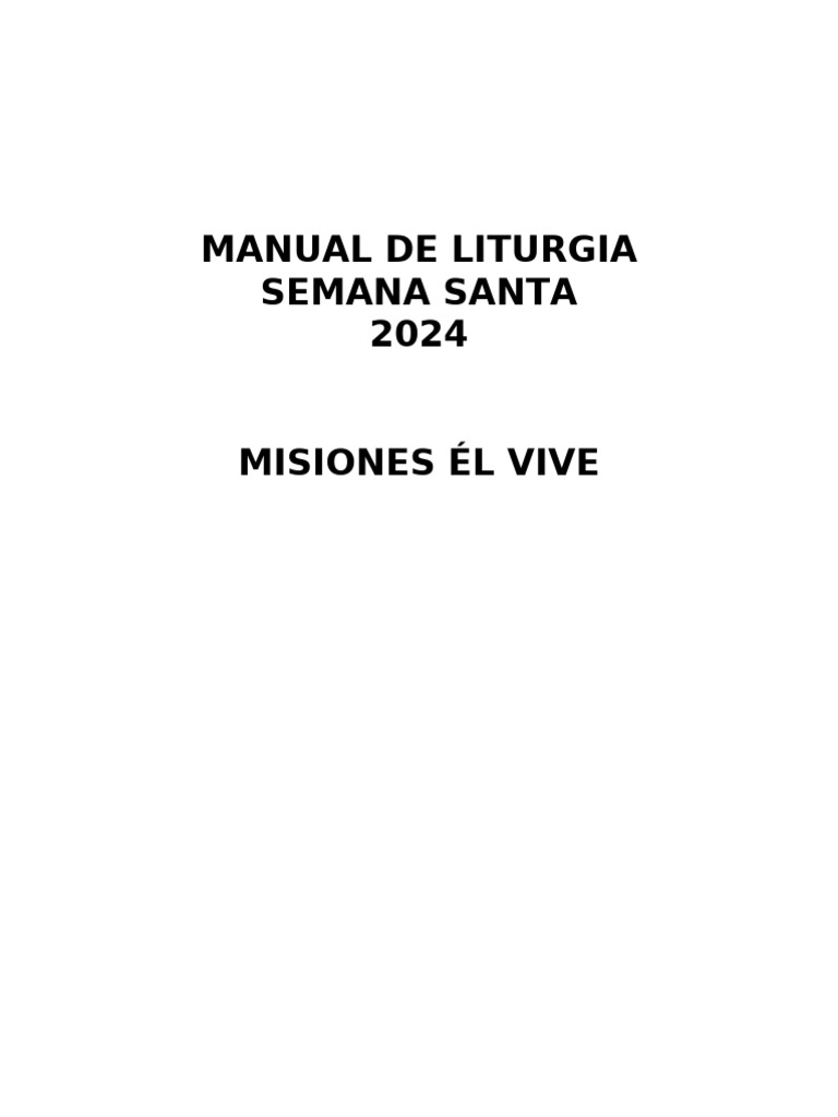Manual Misiones 2024 | PDF