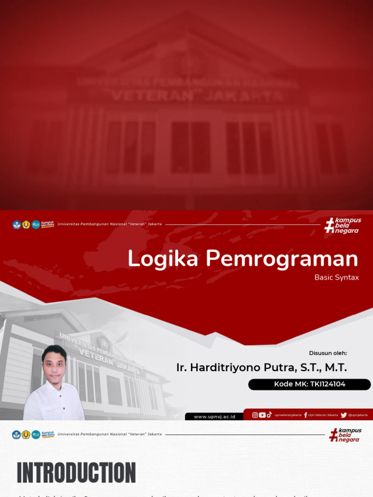 Materi 1 Basic Syntax | PDF