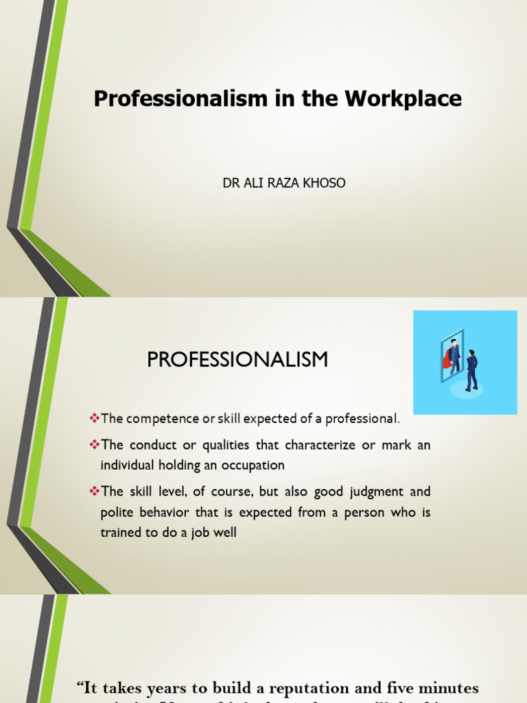 Professionalism Anylis | PDF