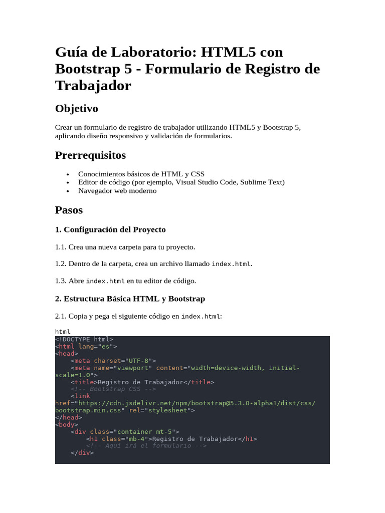 03 Uso de Formluarios | PDF | HTML | Bootstrap (marco frontal)