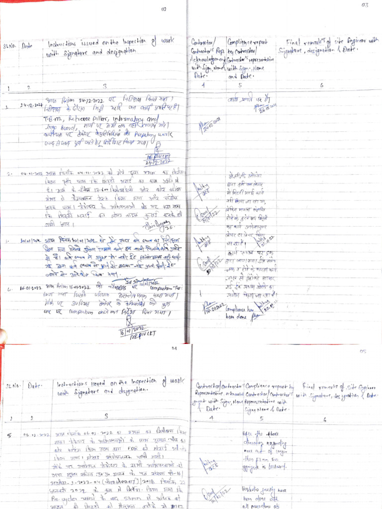 Site Order Book | PDF