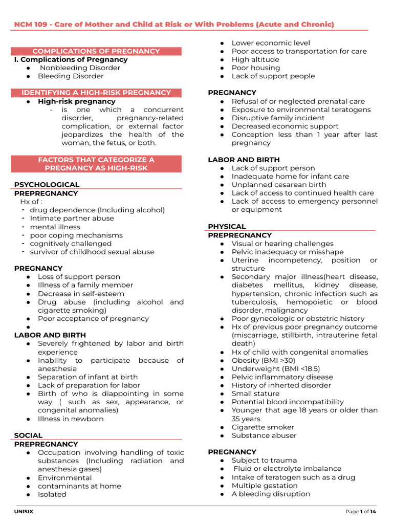 NCM 109 - #4 (Bleeding Disorders) | PDF