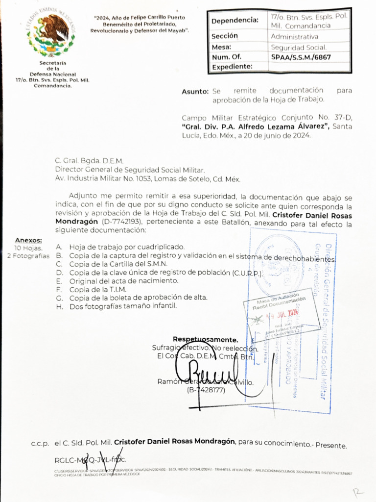 Solicitud de Aprobación D | PDF