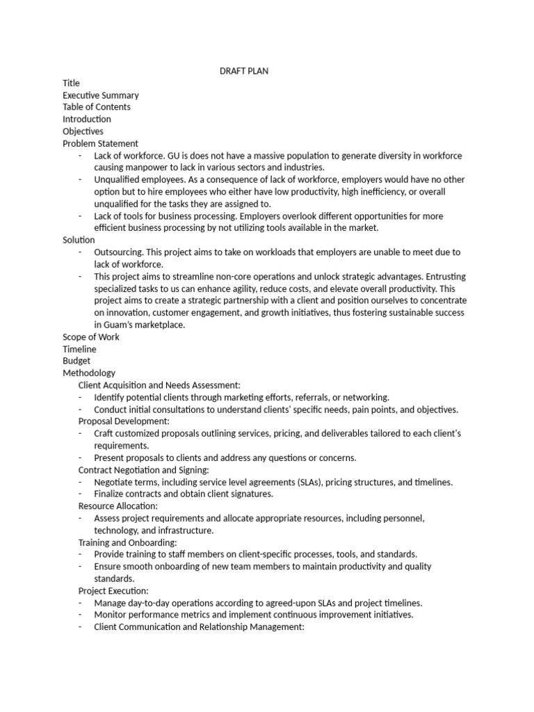 VA Agency Business Proposal Template | PDF