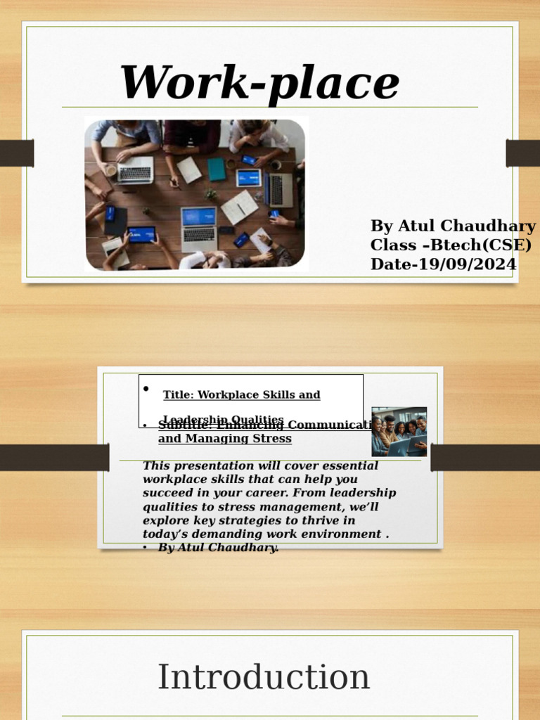 Presentation Atul Chaudhary Pdf