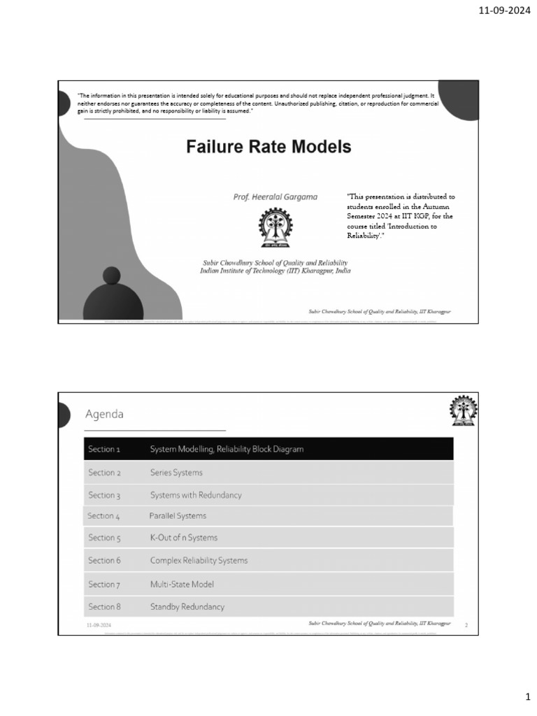 Module 6 - System Reliability Models | PDF