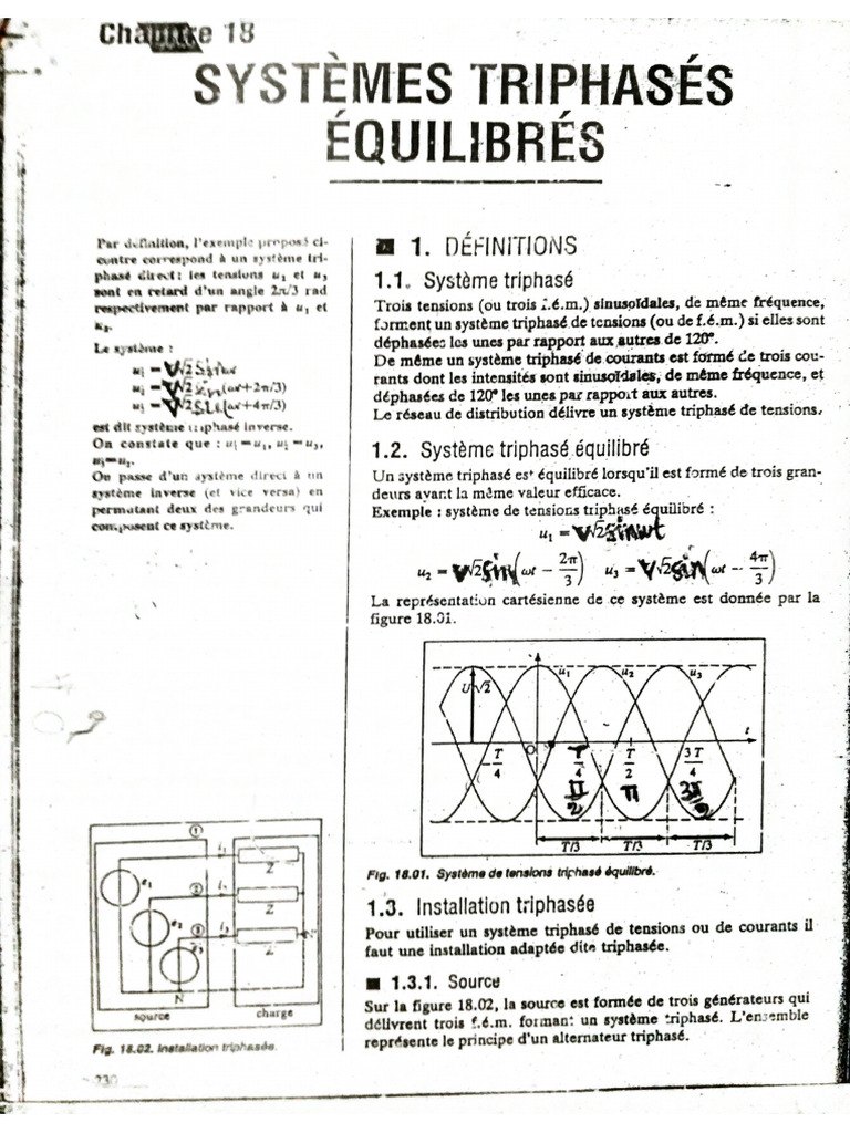 Système Triphasé Équilibré | PDF