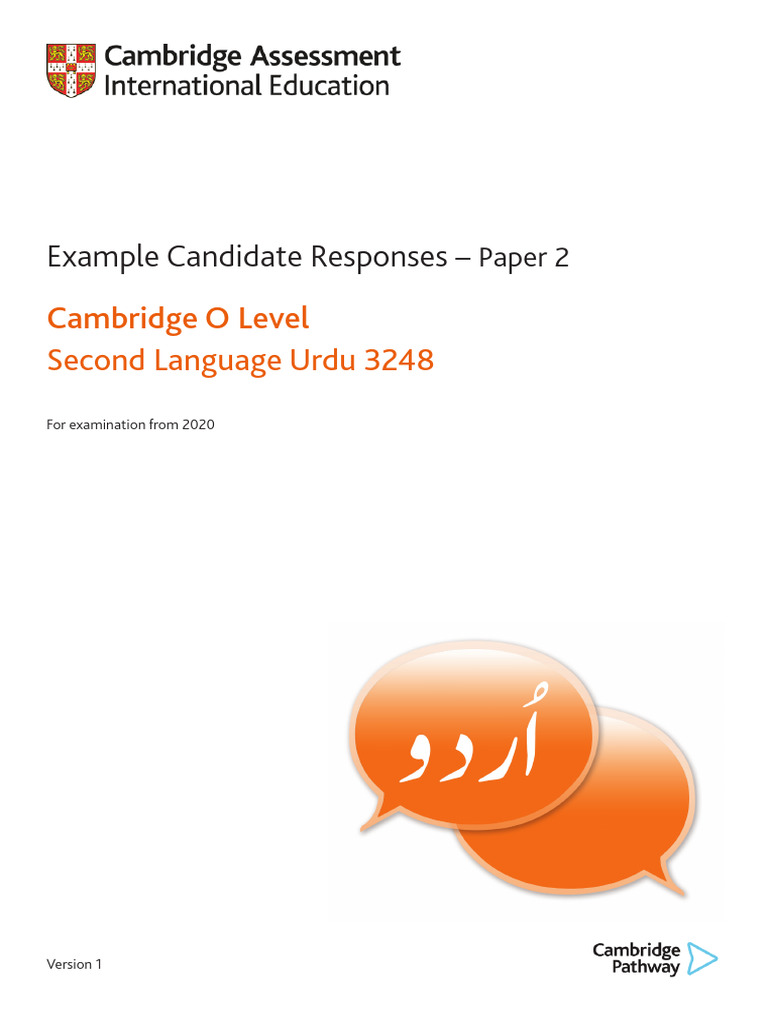 3248 - Example - Candidate - Responses - Paper - 2 - V1 (For ...