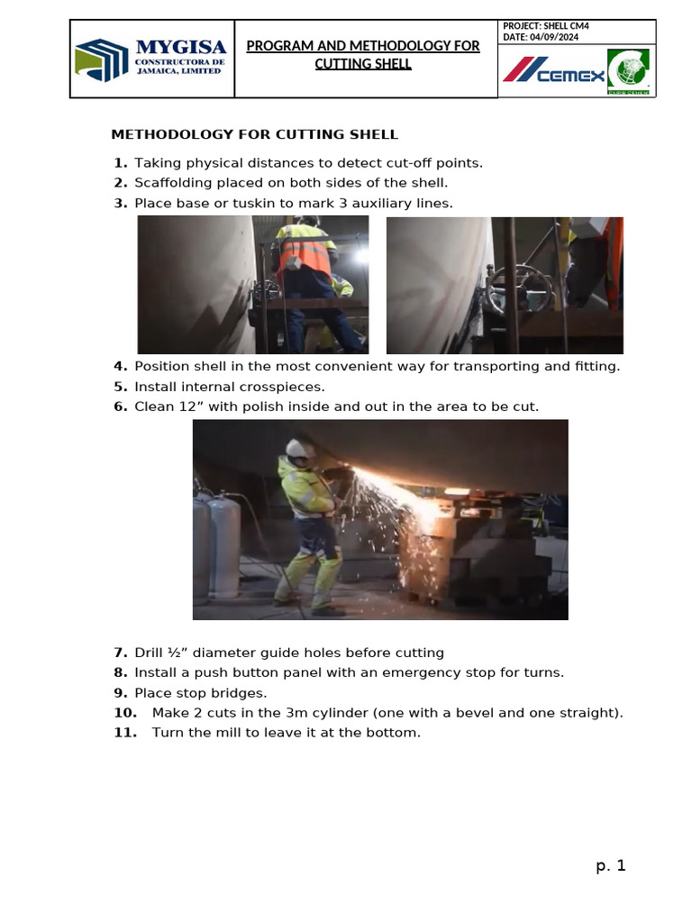 Methodology For Shell Cutting-1 | PDF