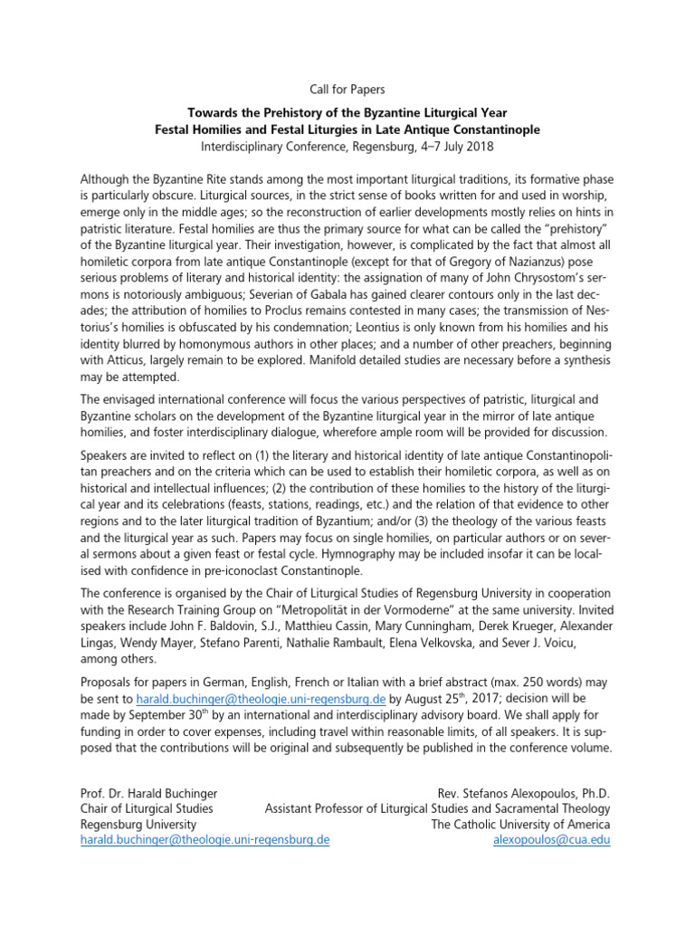 Call For Papers | PDF