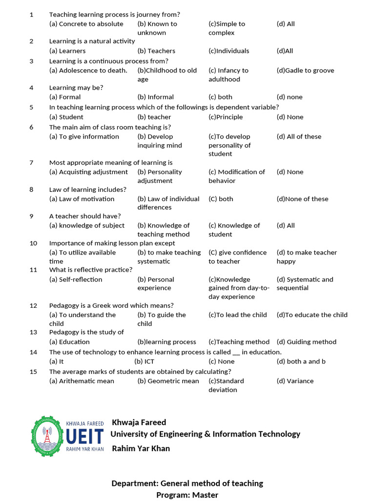 General Method of Teaching 2 | PDF