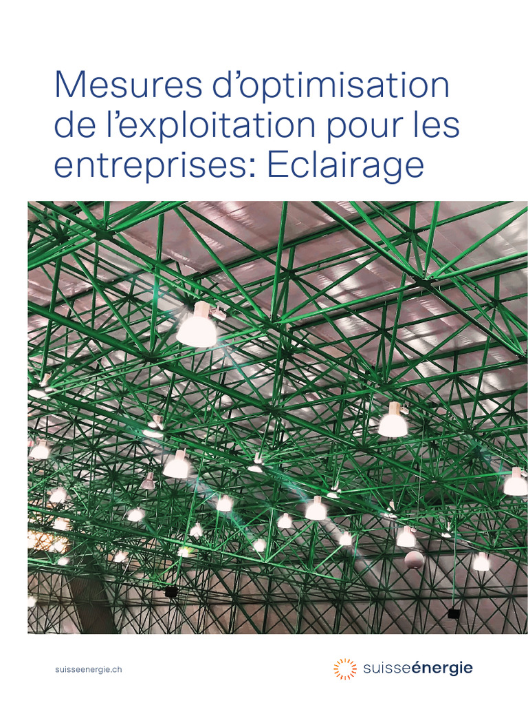 Mesures D'optimisation Et Dexploitataion Pour Les Entreprises - Eclairage | PDF
