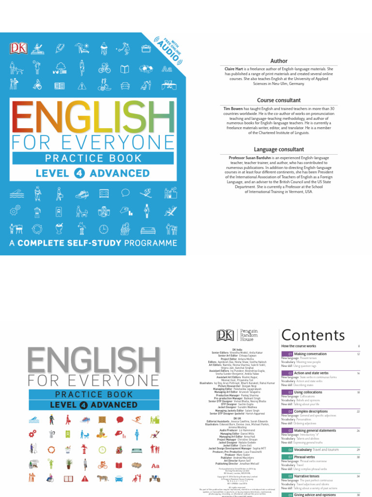 English For Everyone Practice Book Level 4 Advanced | PDF