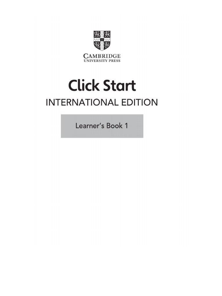 Cambridge Grade 1 Text Book | PDF