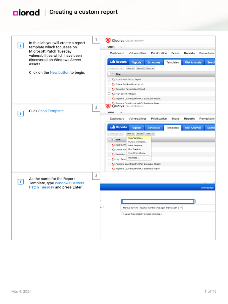 Creating A Custom Report | PDF