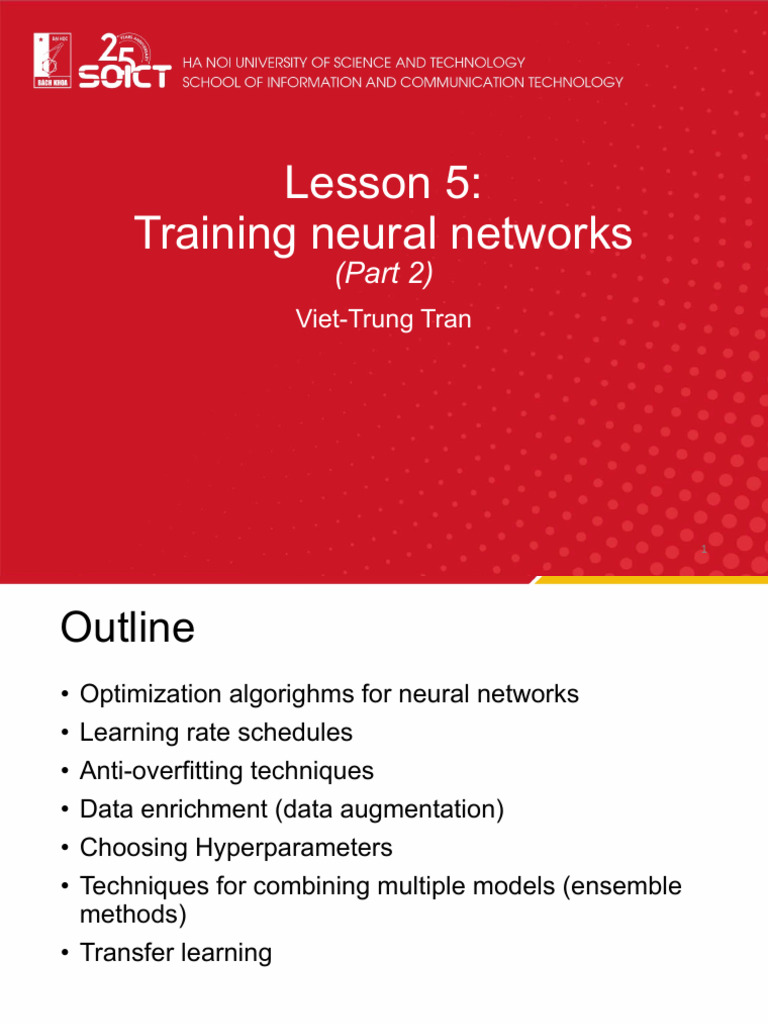 L5 Training Neural Networks Part 2 en v2 | PDF | Machine Learning ...