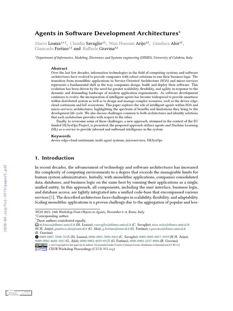 Agents in Software Development Architectures | PDF | Service Oriented Architecture | Art