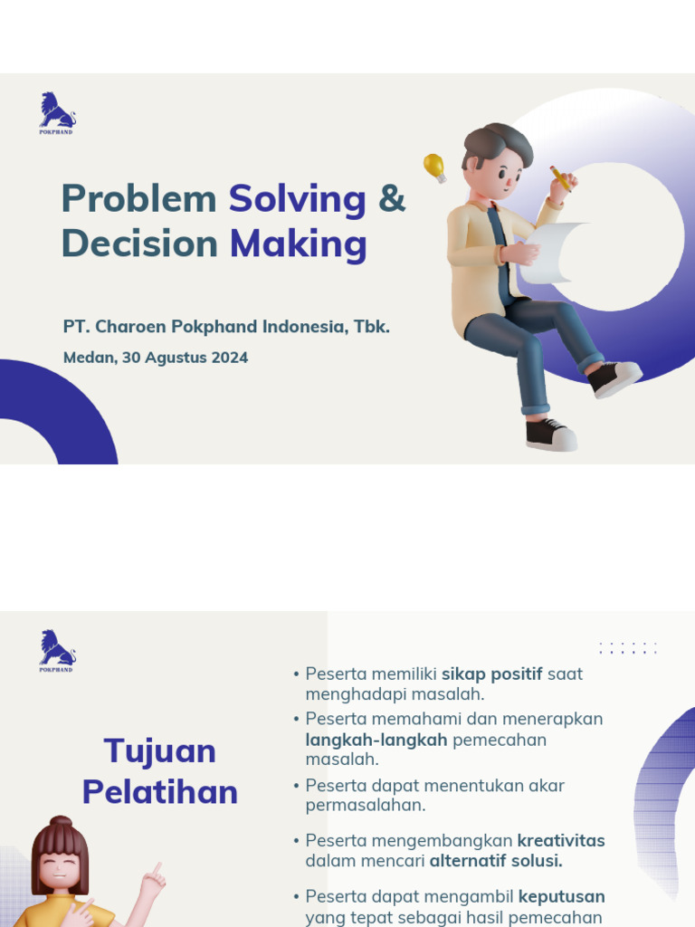 Handout Materi-Problem Solving & Decision Making-Food-CPI Medan | PDF