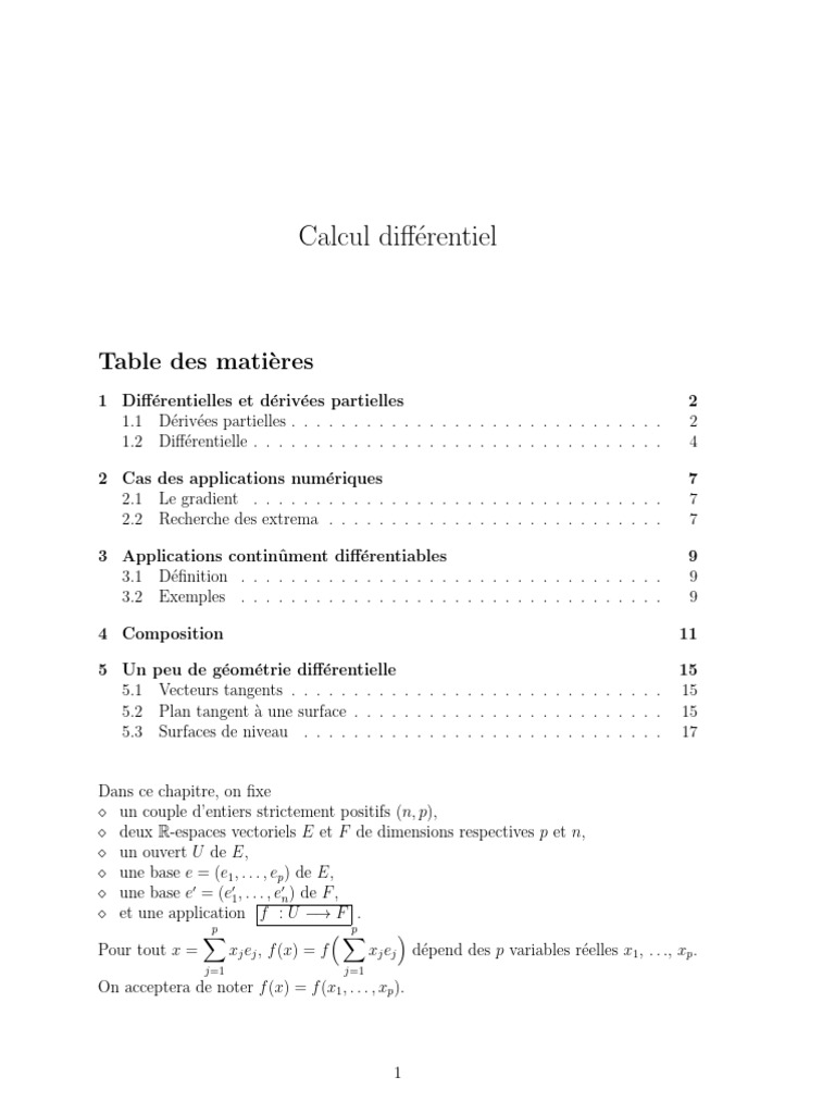 19 - Calcul Différentiel | PDF