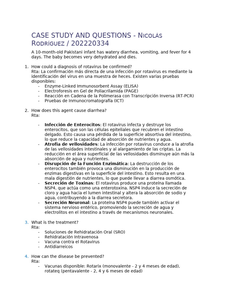 Case Study and Questions Rota | PDF