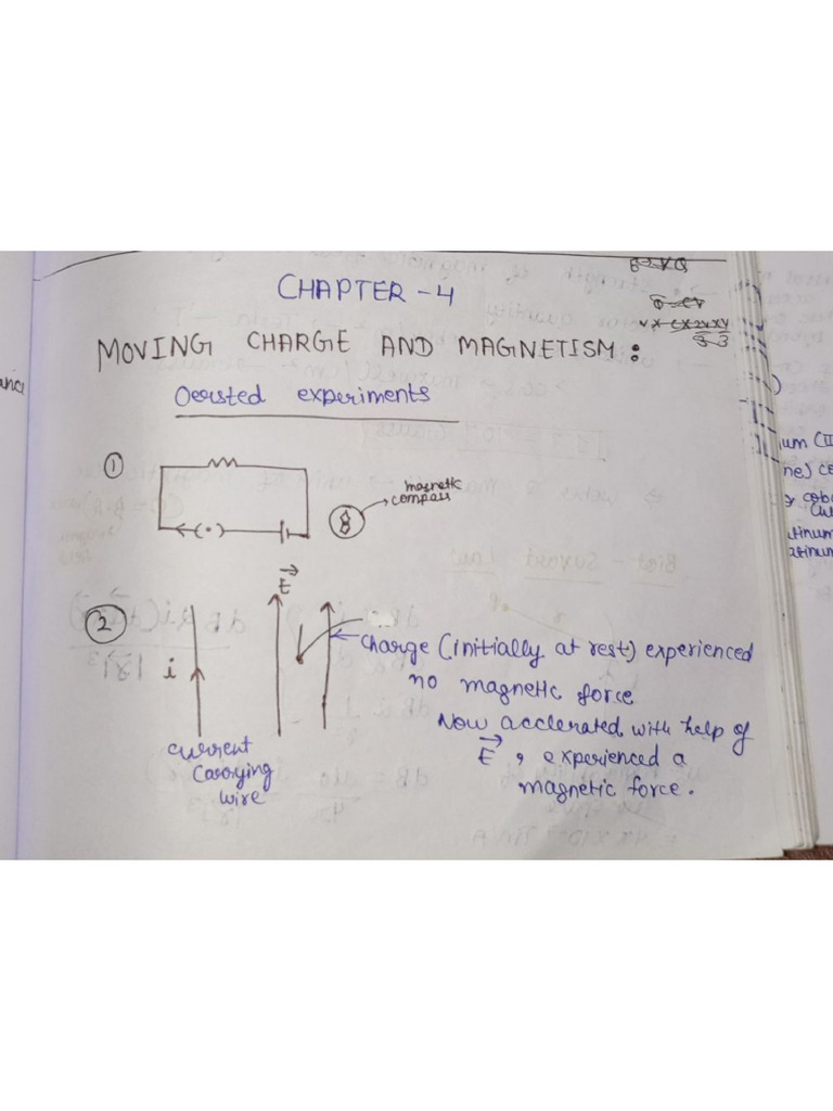 Moving Charge and Magnetism best notes | PDF