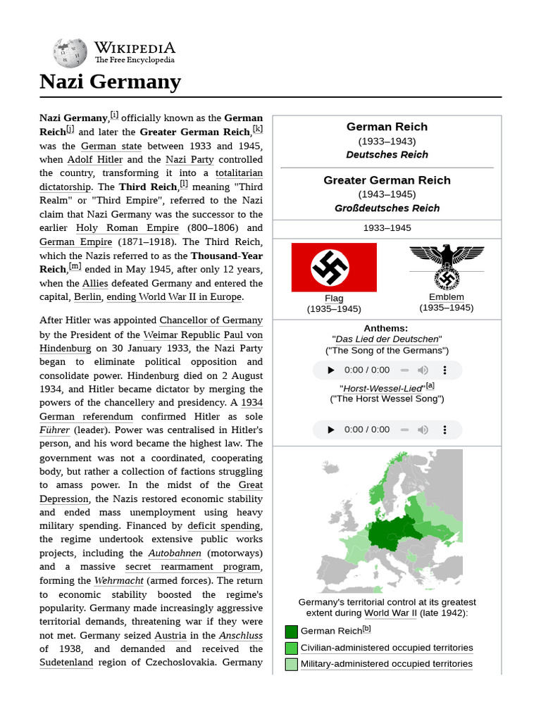 Nazi Germany | PDF
