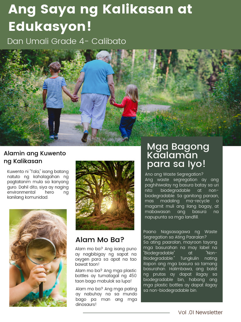 Newsletter - Dan Umali | PDF | Waste Treatment Technology | Home & Garden