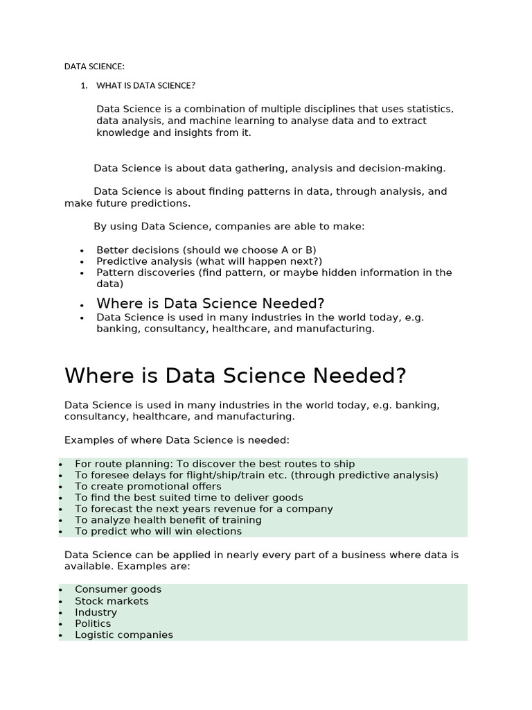 Data Science | PDF