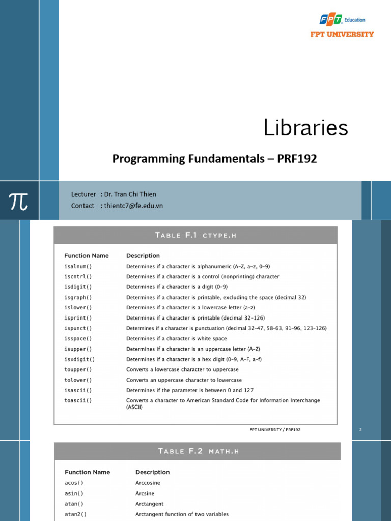 13 Libraries | PDF