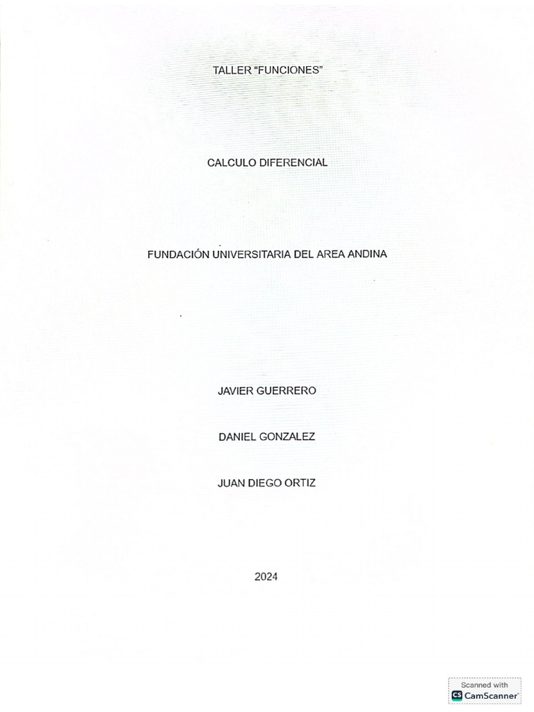 Taller Funciones 1 | PDF
