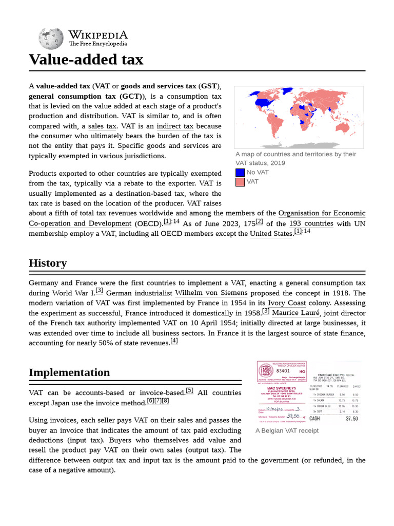 Value-added_tax | PDF