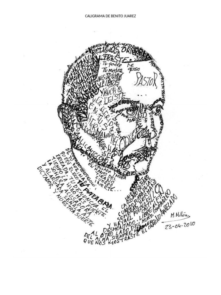 Caligrama de Benito Juarez | PDF