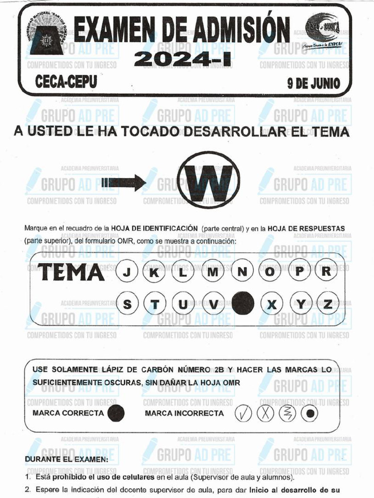 Cepu - 2024 - I | PDF