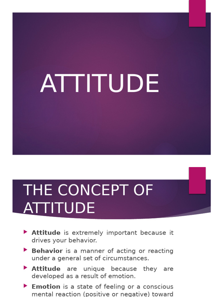 Attitude | PDF