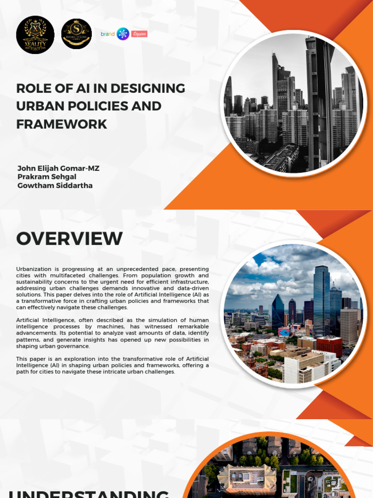 Role of Ai in Design and Urban Policies | PDF