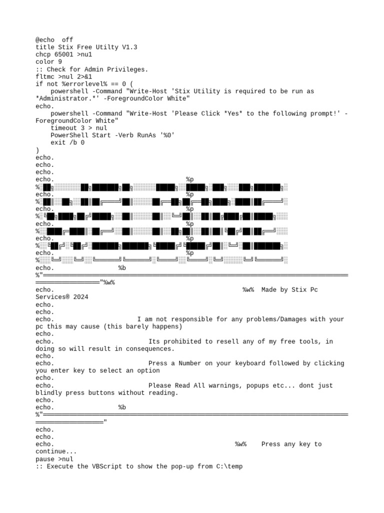 Stix Free Tweaking Utility V1.3 Source | PDF