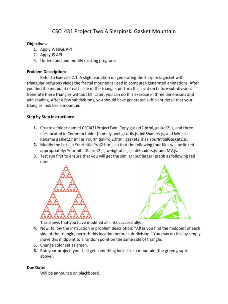 CSCI 431 Project 2 | PDF