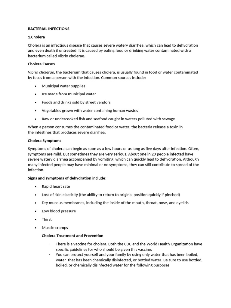 Bacterial Infections | PDF