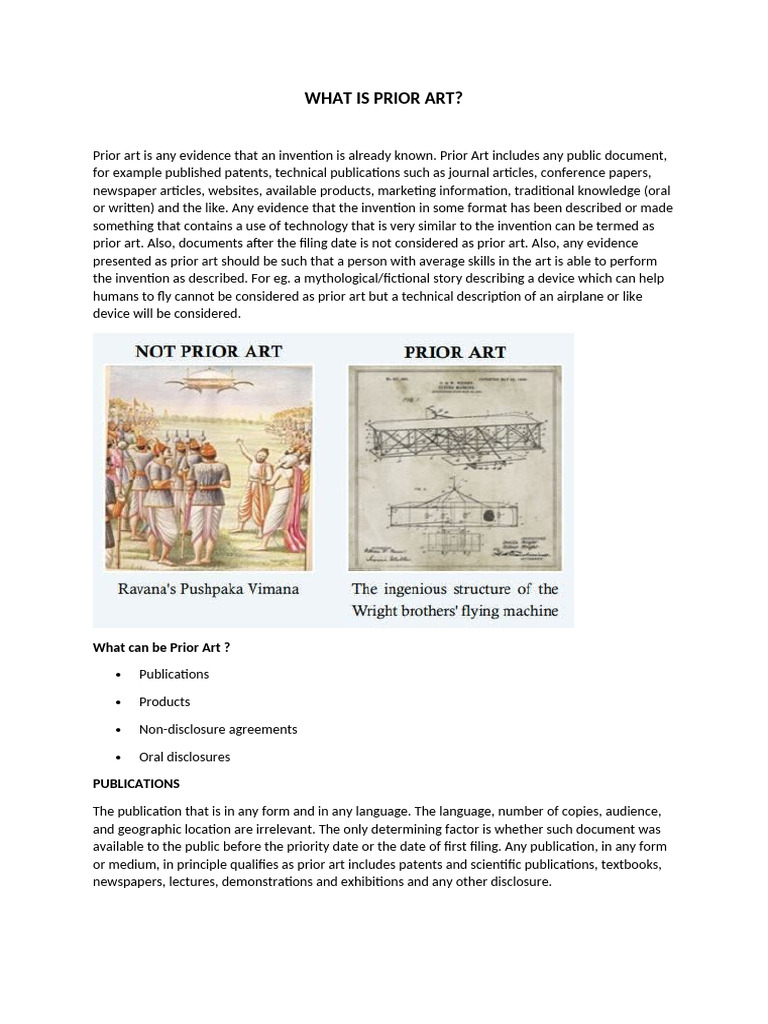 What Is Prior Art | PDF