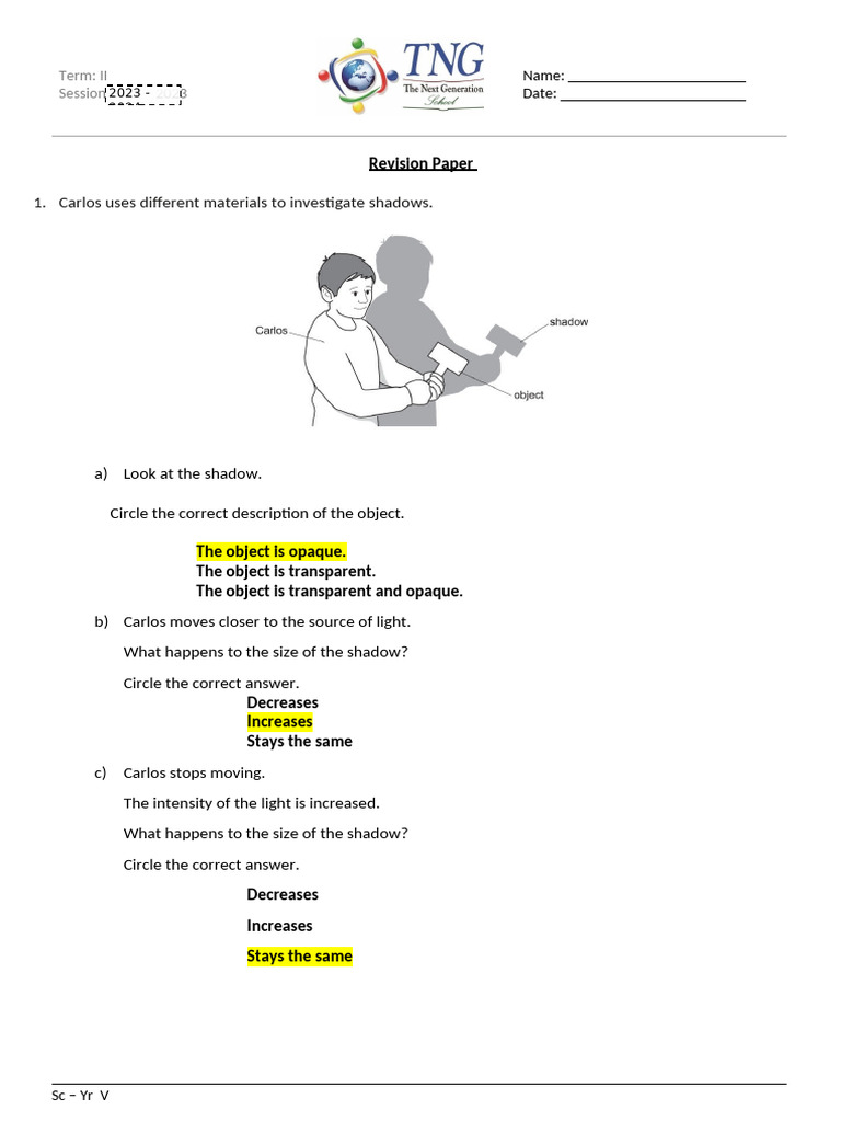 Revision Paper - 1 AK | PDF