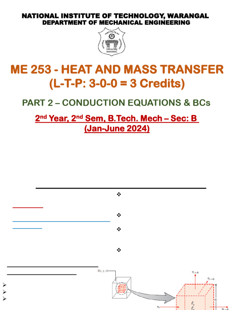HMT Part 2 - Conduction Eqns | PDF