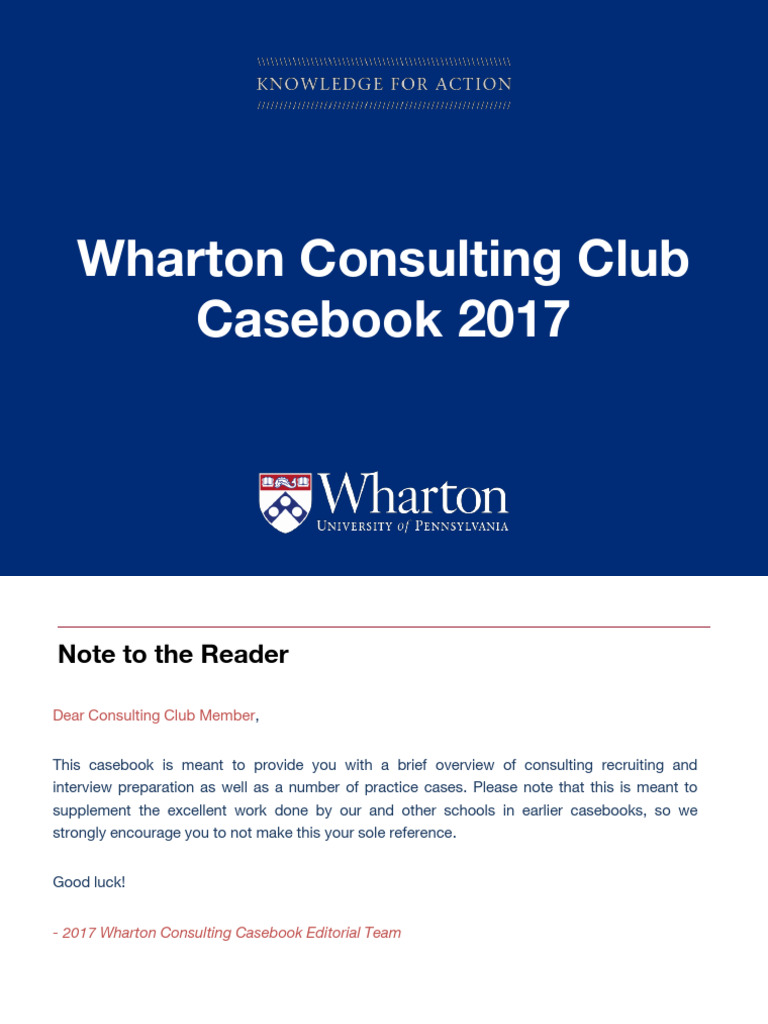 Wharton - 2017 | PDF